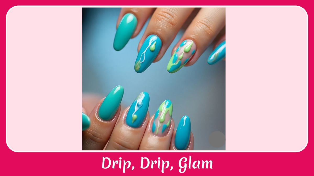 Drip, Drip, Glam: Bridal Nails That Make a Statement - Izoate Fashion